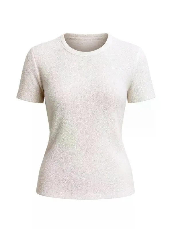 Vince Textured Short-sleeve Sweater - Neutrals