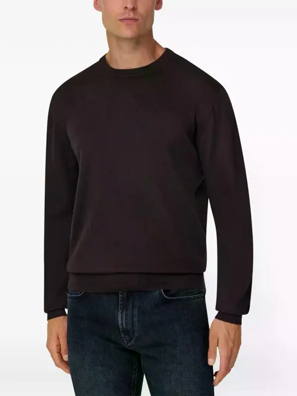 Boggi Milano Crew Neck In Extrafine Merino Wool