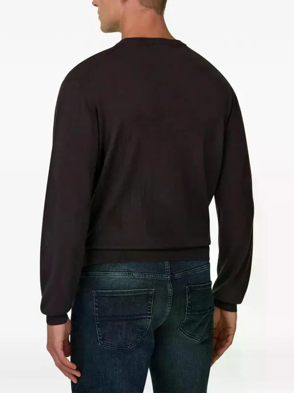 Boggi Milano Crew Neck In Extrafine Merino Wool