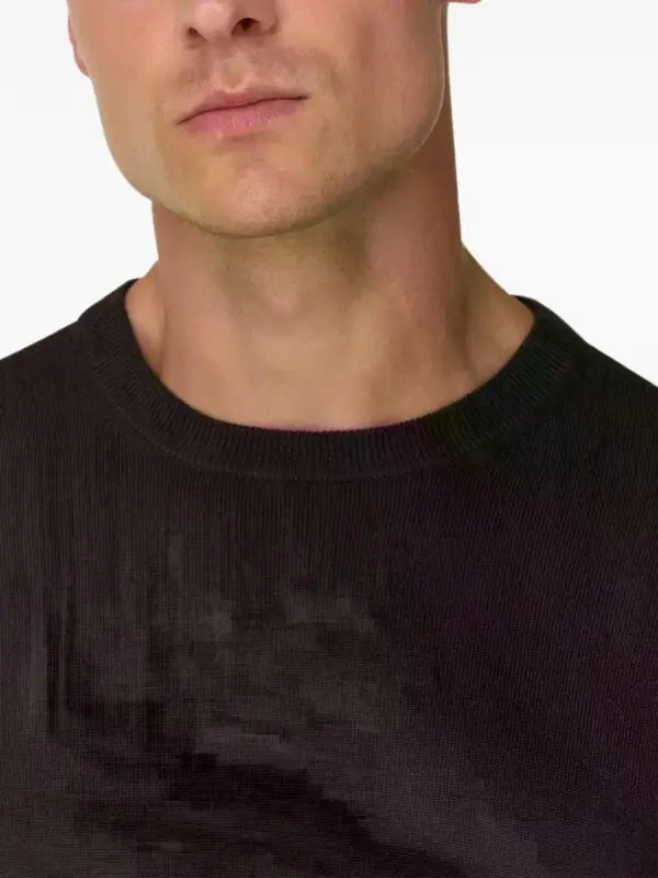 Boggi Milano Crew Neck In Extrafine Merino Wool