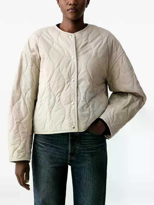 Marc O'polo Quilted Drop-shoulder Jacket - Neutrals