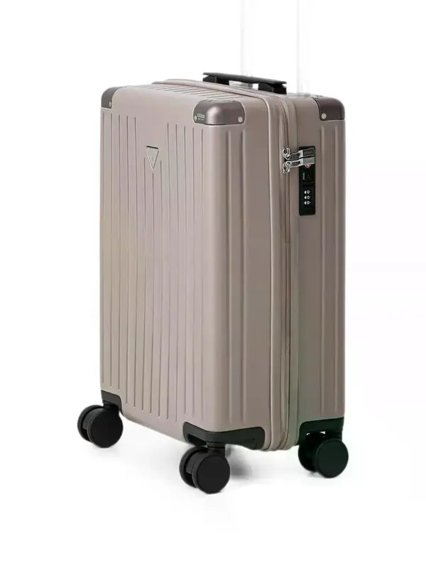 Guess Logo-plaque Ridged Suitcase