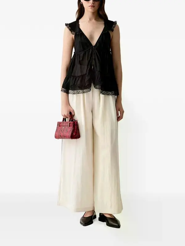 HOSS INTROPIA Celeste. Lace-trim Embroidered Blouse