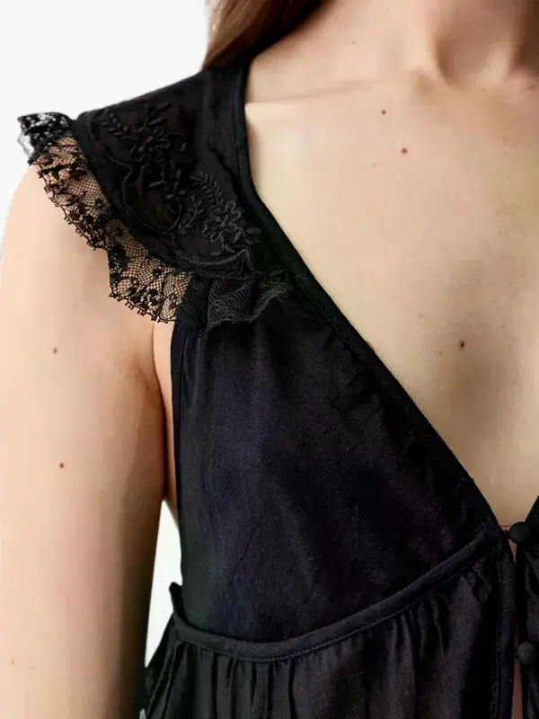HOSS INTROPIA Celeste. Lace-trim Embroidered Blouse