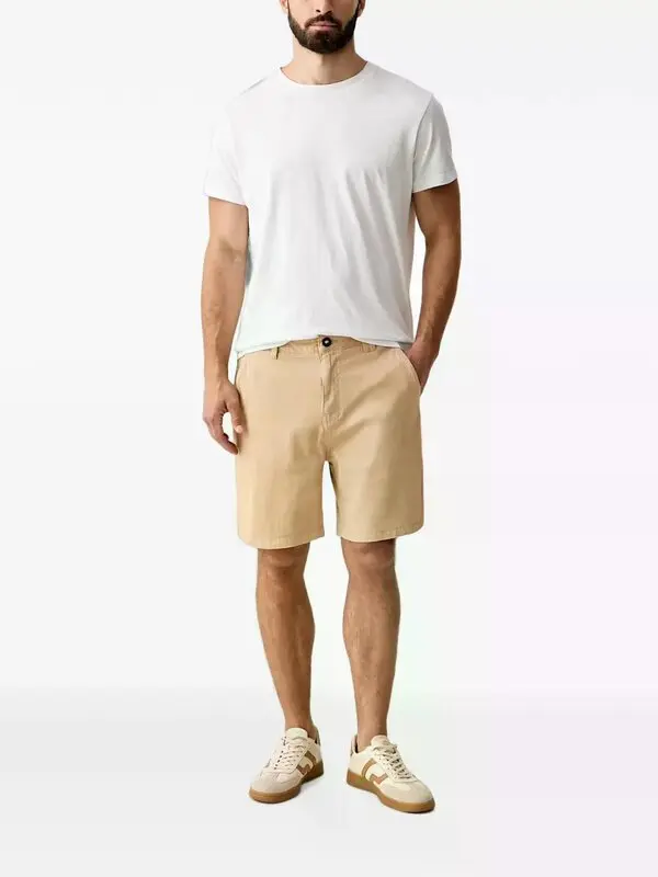 Hurley Logo-patch Zip-pocket Shorts - Neutrals
