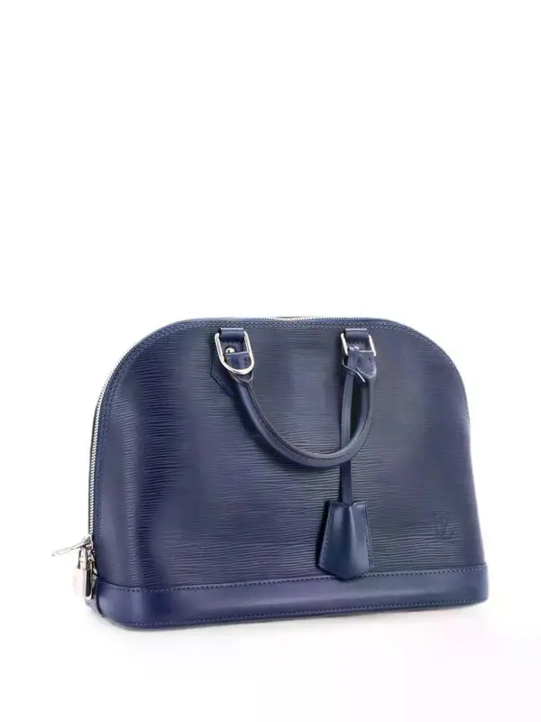 LOUIS VUITTON Alma Handbag Epi Leather Pm Satchel - Blue