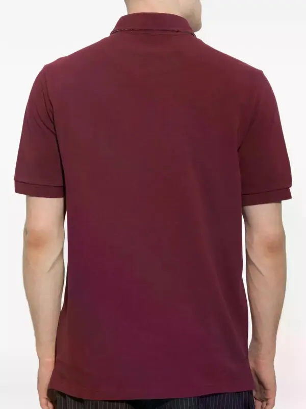 Etro Embroidered-logo Polo Shirt - Red