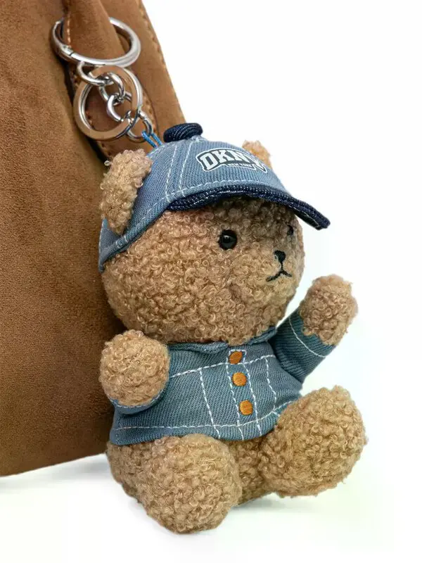Dkny Amelie Bear-charm Suede Tote Bag