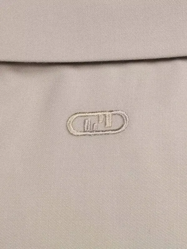 Fendi Ff Logo Embroidery Shirt - Neutrals