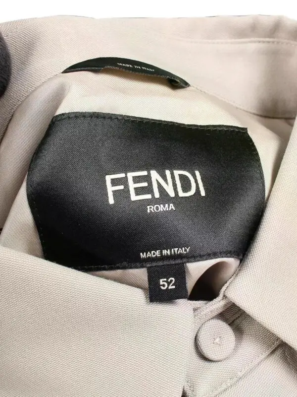 Fendi Ff Logo Embroidery Shirt