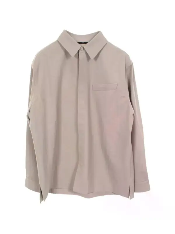 Fendi Ff Logo Embroidery Shirt - Neutrals