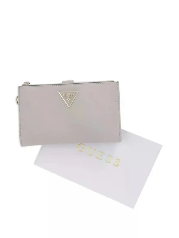 Guess Logo-plaque Wristlet Wallet