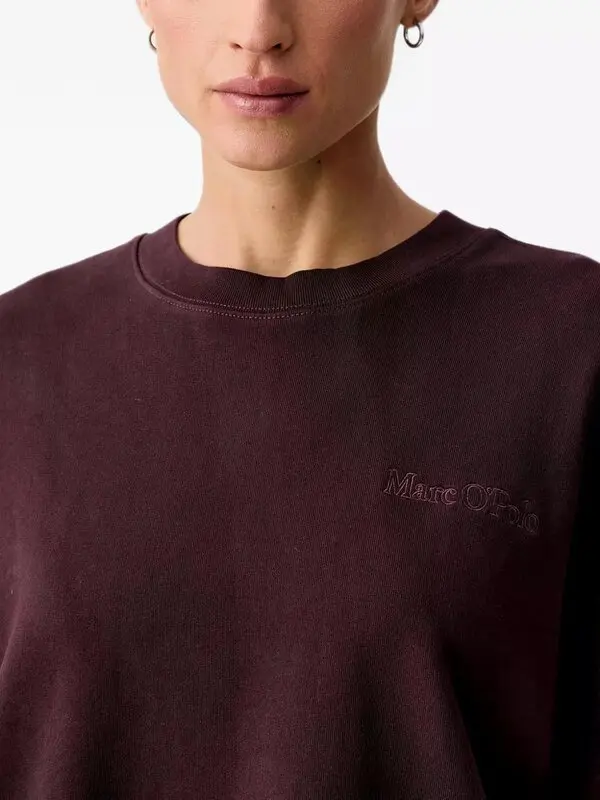 Marc O'polo Logo-embroidered Drop-shoulder Sweatshirt