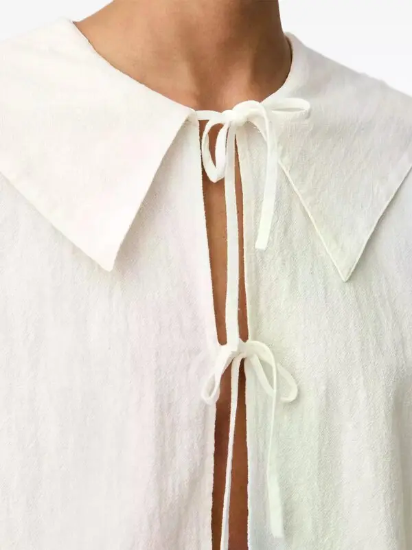 Marc O'polo Sailor Collar Tie-detail Blouse - White