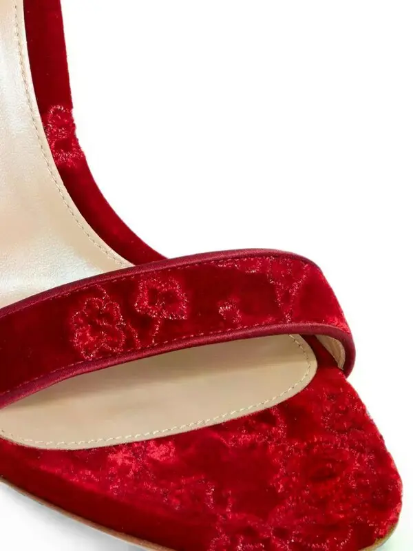 GIANVITO ROSSI Empress Embroidered Sandals