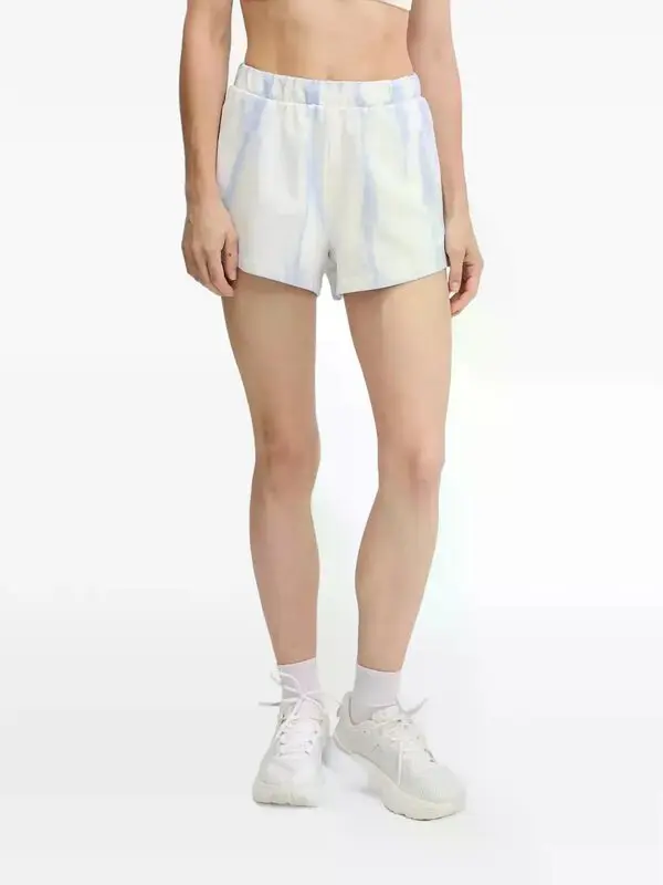 Guess Tie-dye Logo-print Mini Shorts - White