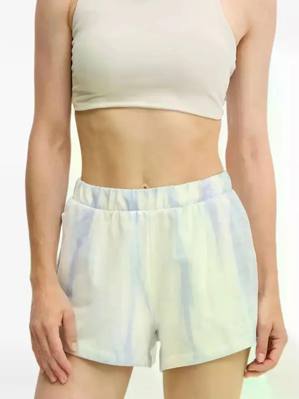 Guess Tie-dye Logo-print Mini Shorts