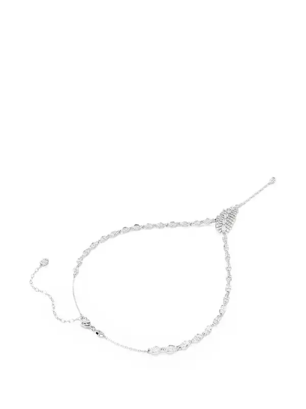 SWAROVSKI Crystal-embellished Feather-motif Necklace