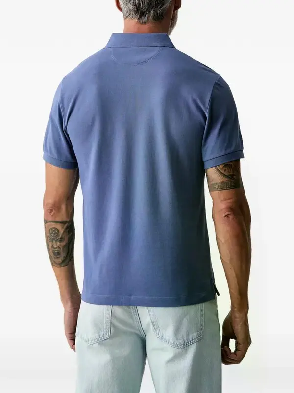 HACKETT LONDON Logo-embroidered Buttoned Polo Shirt