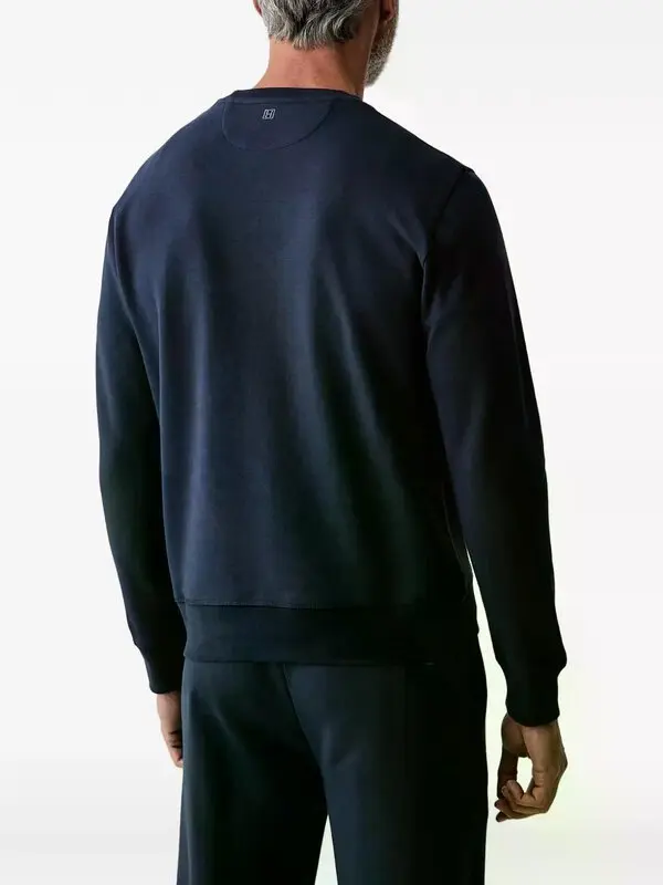 HACKETT LONDON Logo-embroidered Crew Neck Sweatshirt