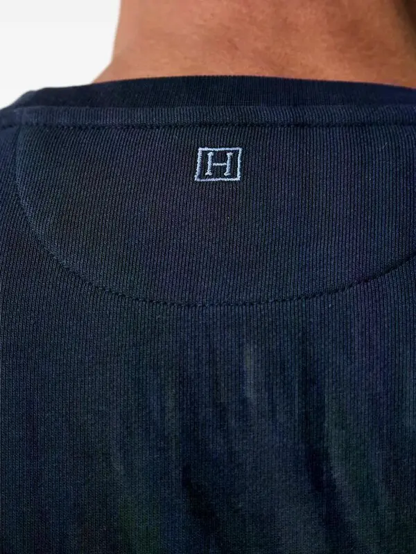 HACKETT LONDON Logo-embroidered Crew Neck Sweatshirt