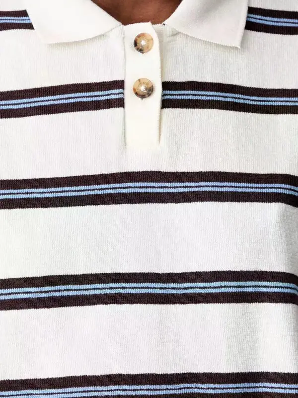Marc O'polo Striped Short-sleeve Polo Shirt - Neutrals