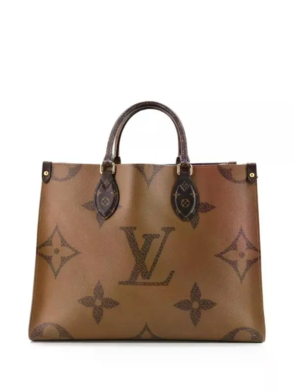 LOUIS VUITTON Onthego Reverse Monogram Giant Mm Tote Bag - Brown