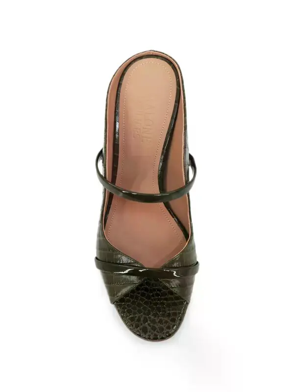 MALONE SOULIERS Norah Crocodile-effect Sandals