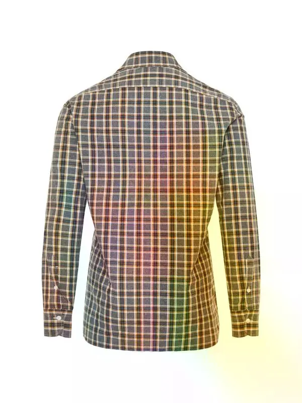 BARBA NAPOLI Check-pattern Long-sleeve Shirt