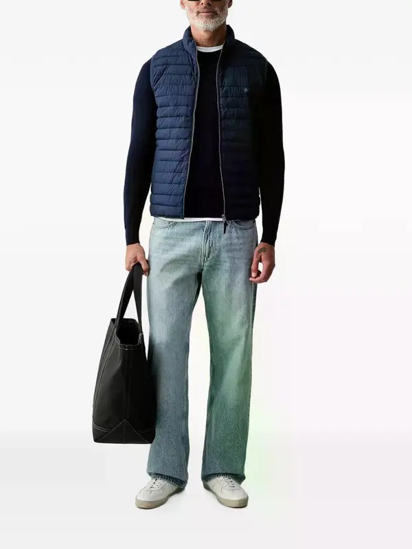 HACKETT LONDON Quilted Logo-embroidered Gilet