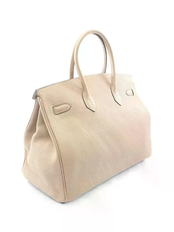 Hermès 2010s 35 Birkin Leather Tote Bag - Neutrals