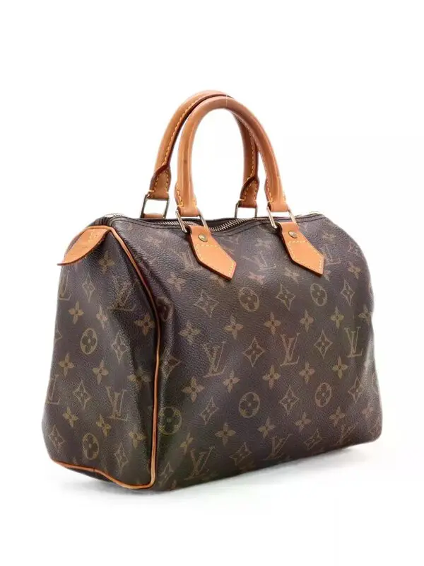 LOUIS VUITTON Speedy Handbag Monogram Canvas 25 Satchel - Brown
