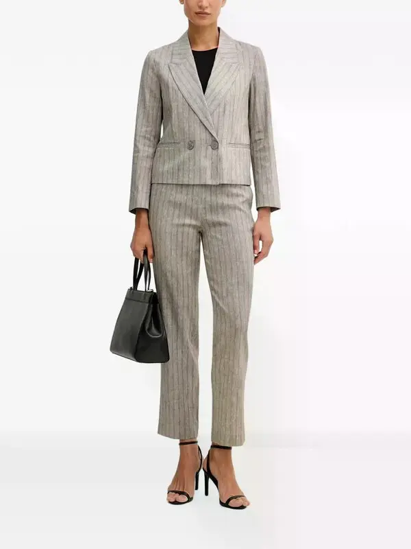 Sisley Pinstripe-pattern Double-breasted Blazer