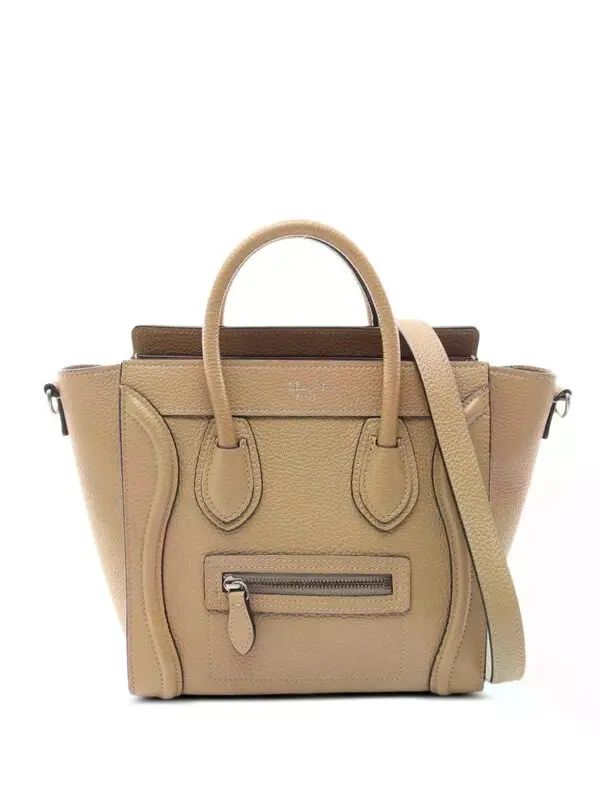Celine 2000s Luggage Nano Shoulder Bag - Neutrals