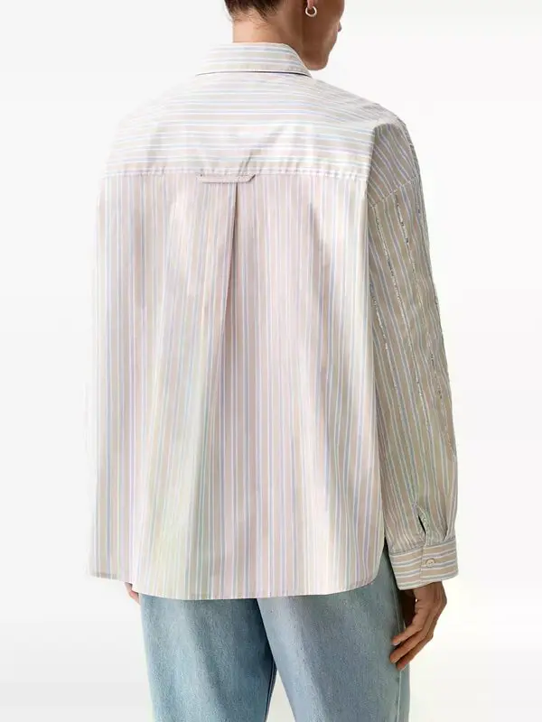 ISABELLE BLANCHE Embellished Striped Shirt