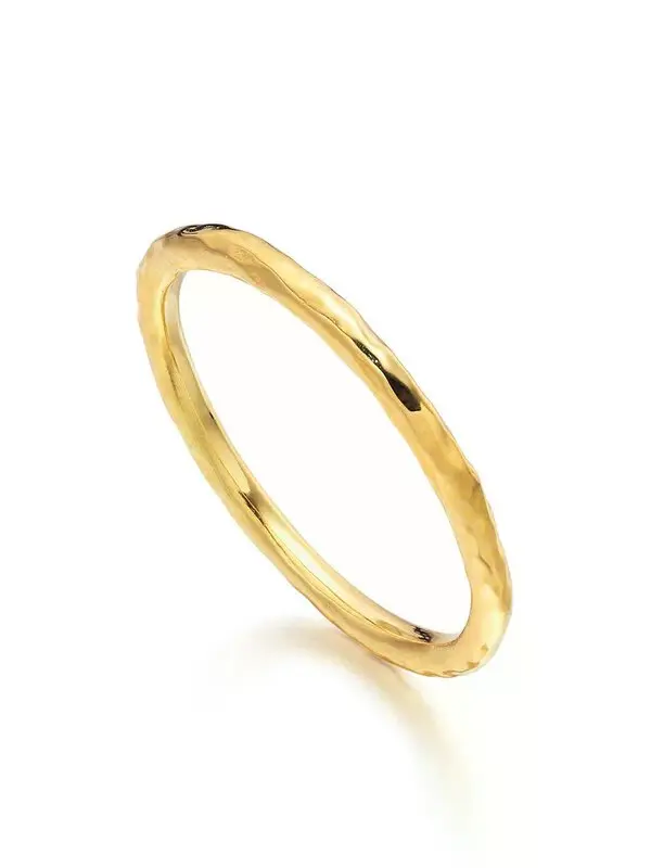 Monica Vinader Siren Hammered Ring - Gold