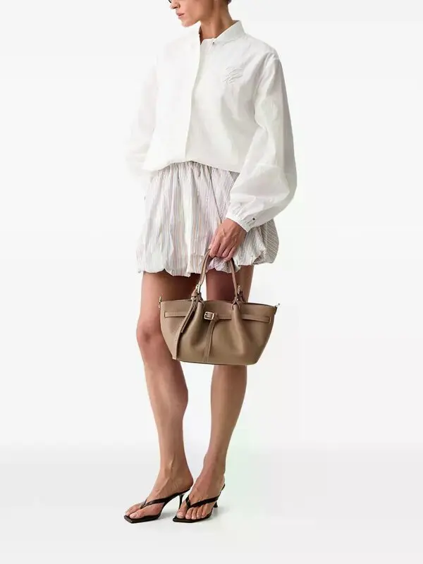 ISABELLE BLANCHE Stripes Embellished Mini Skirt - Neutrals