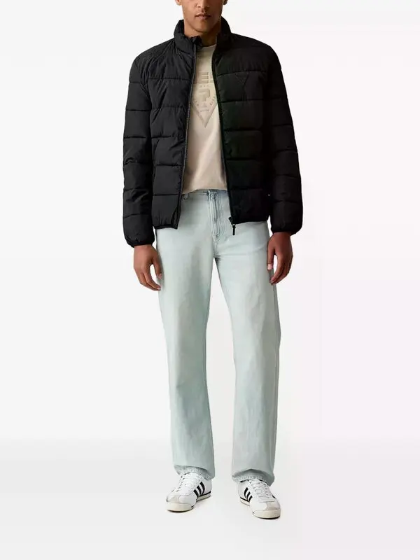 Guess Quilted Logo-patch Jacket