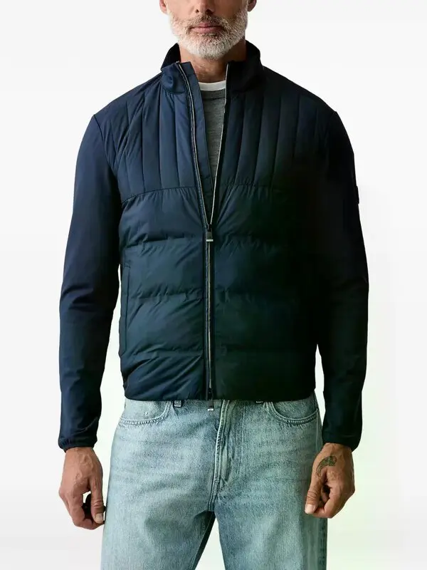 HACKETT LONDON Quilted Panelled Jacket - Blue
