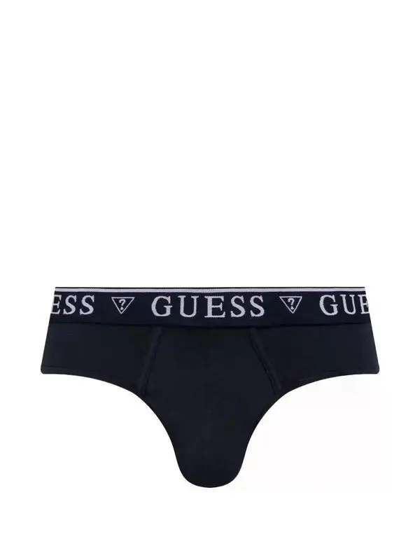 Guess Logo-waistband Briefs - Multicolour