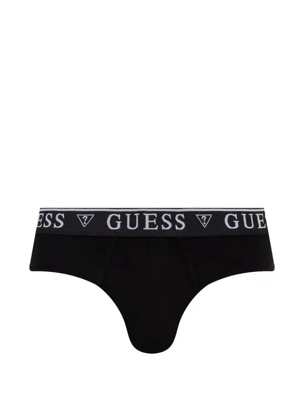 Guess Logo-waistband Briefs - Multicolour