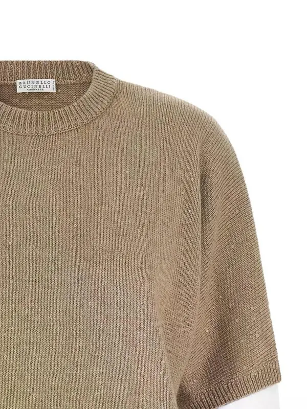 Brunello Cucinelli Sequin-embellished Diamante Sweater