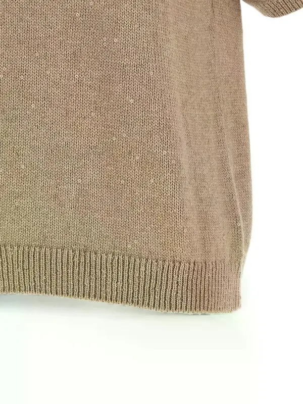 Brunello Cucinelli Sequin-embellished Diamante Sweater