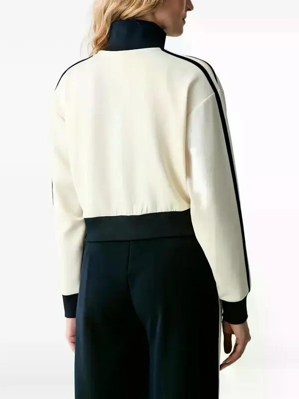Guess Logo Embroidered Zip-up Jacket