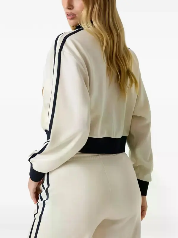 Guess Logo Embroidered Zip-up Jacket
