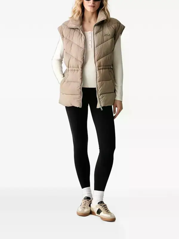 Guess Ribbed-knit Henley Top - Neutrals