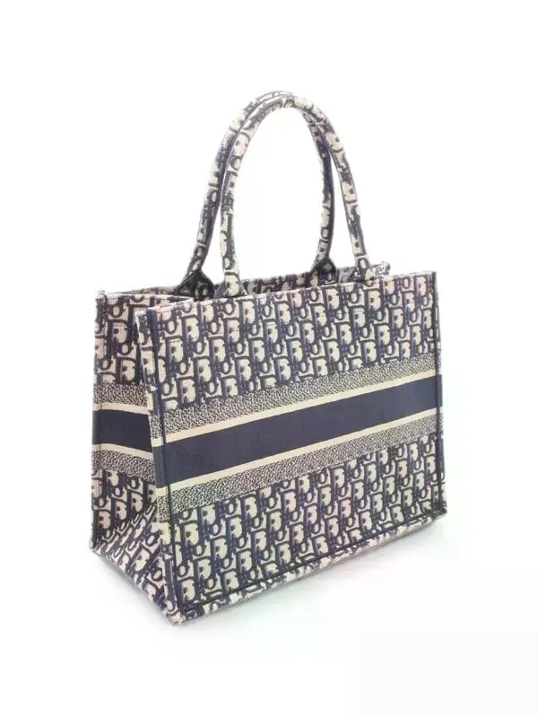 Dior 2000s Medium Book Tote Canvas Tote Bag