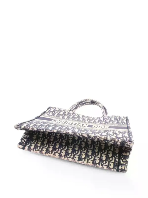 Dior 2000s Medium Book Tote Canvas Tote Bag