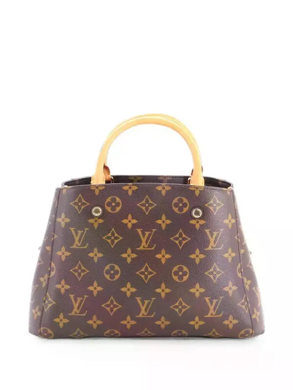 LOUIS VUITTON Montaigne Handbag Monogram Canvas Bb Satchel - Brown