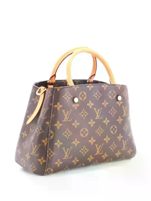 LOUIS VUITTON Montaigne Handbag Monogram Canvas Bb Satchel - Brown